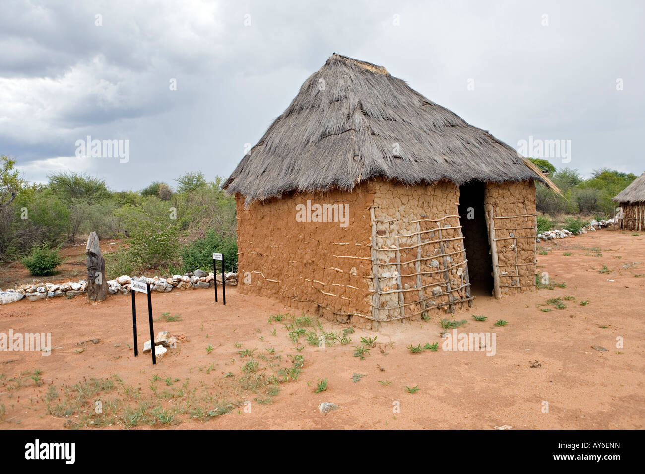 Caprivi tribe Homesteads Living Room Stock Photo - Alamy