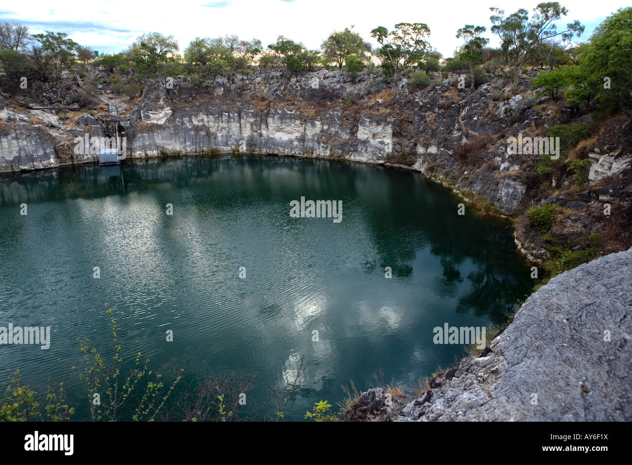 Lake Otjikoto near Tsumeb Namibia Stock Photo - Alamy