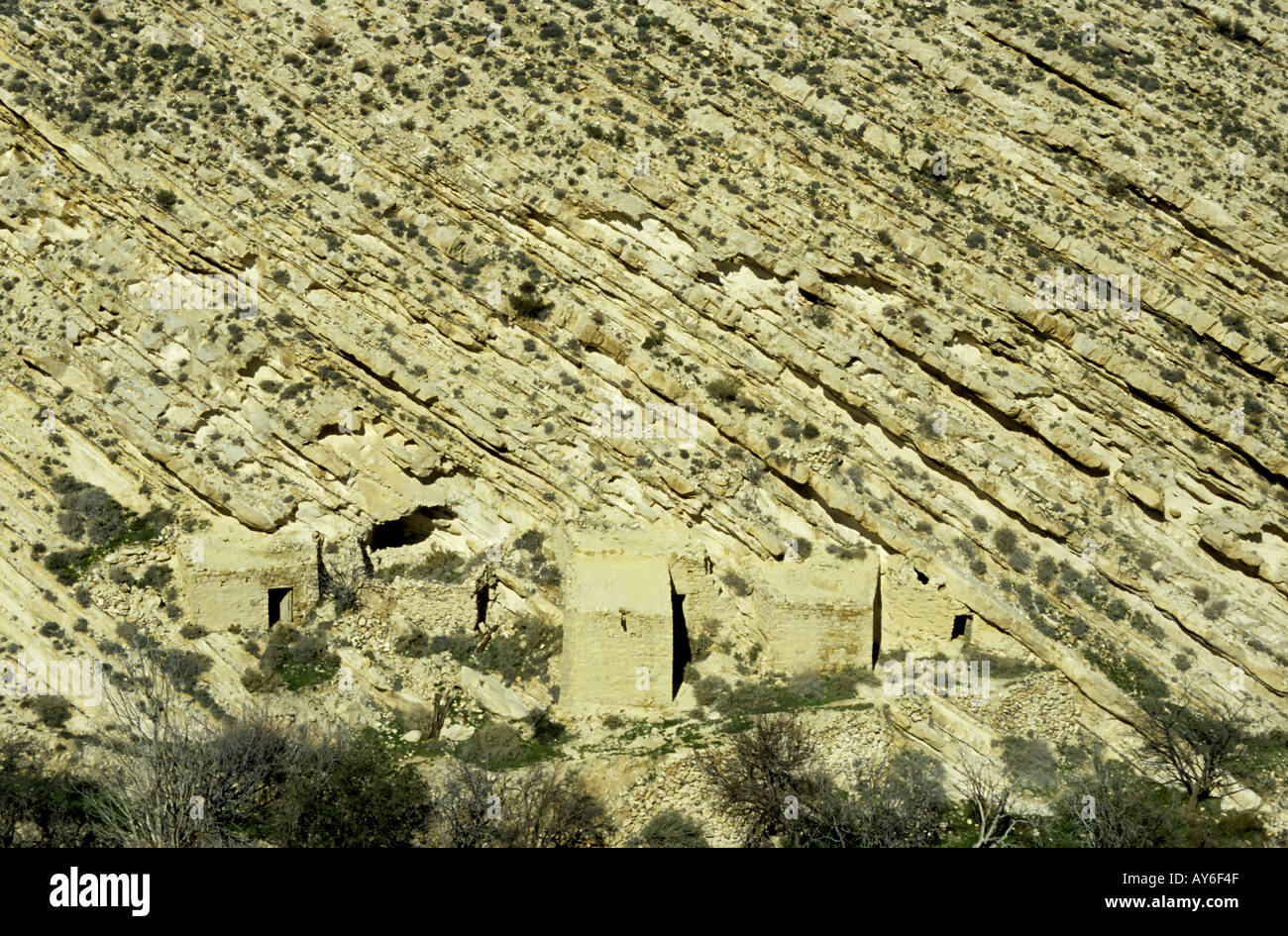 Jordan surroundings of petra old buildings on a cliff Stock Photo - Alamy