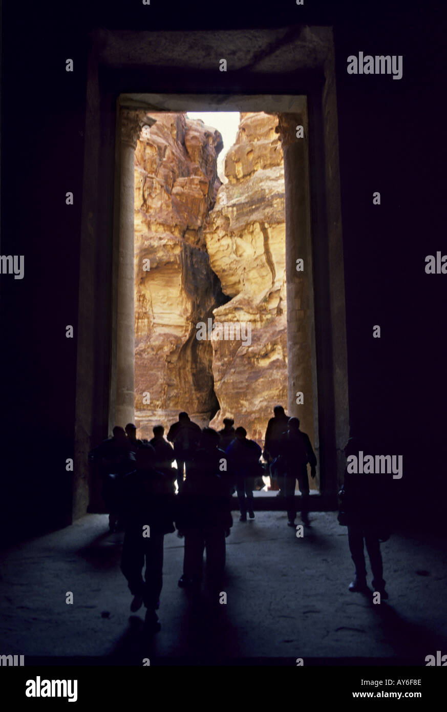 Inside treasury petra jordan hi-res stock photography and images - Alamy