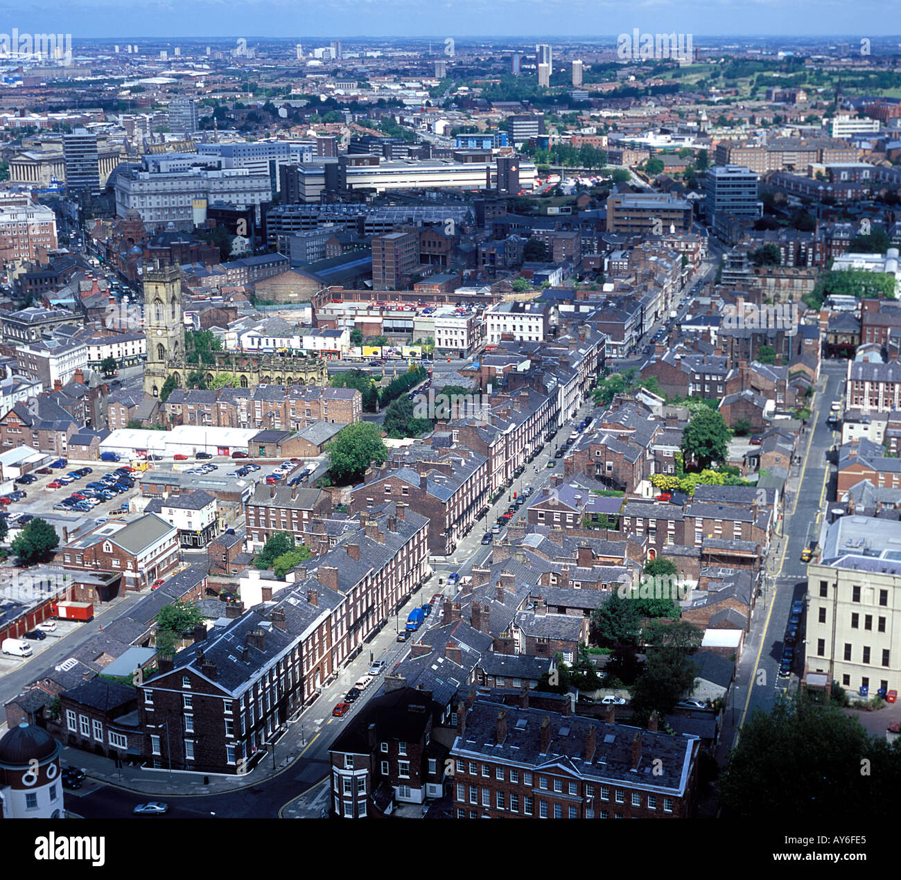 Aerial view incorporating the predominantly Georgian Rodney Street ...