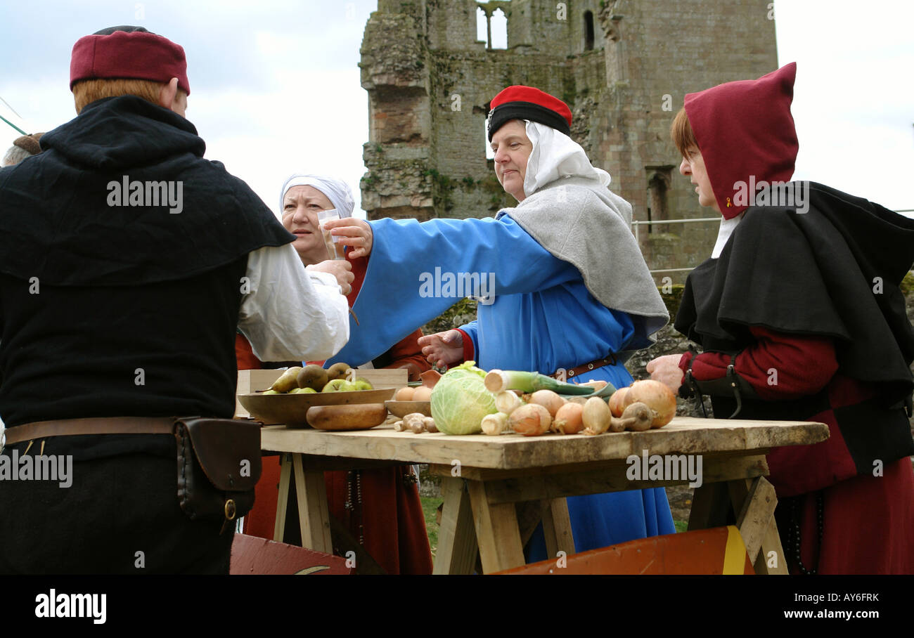 Raglan Castle at Raglan Monmouthshire South Wales GB UK 2008 Stock ...