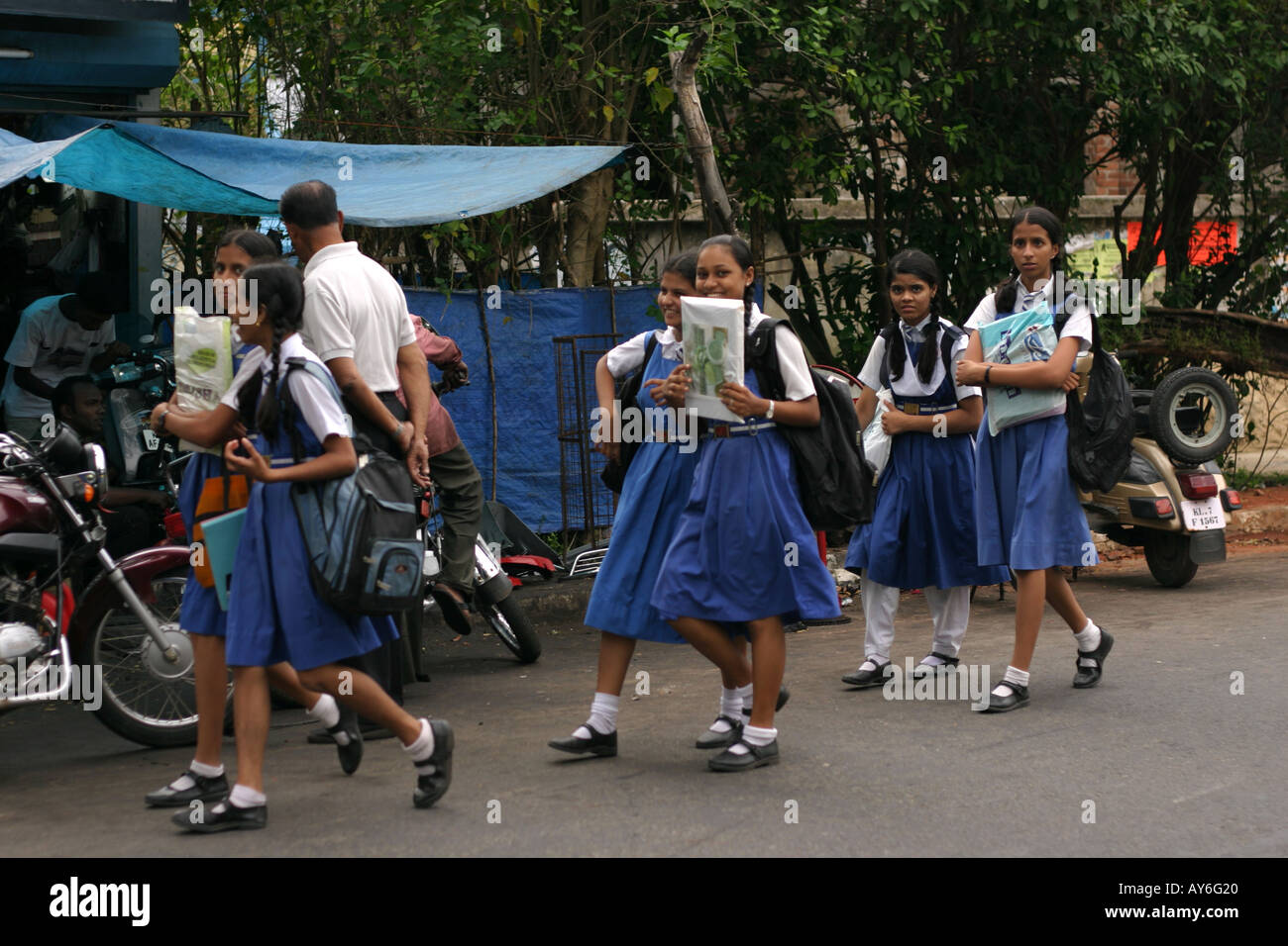 Street scene in Cochin, Kerala, India Stock Photo - Alamy