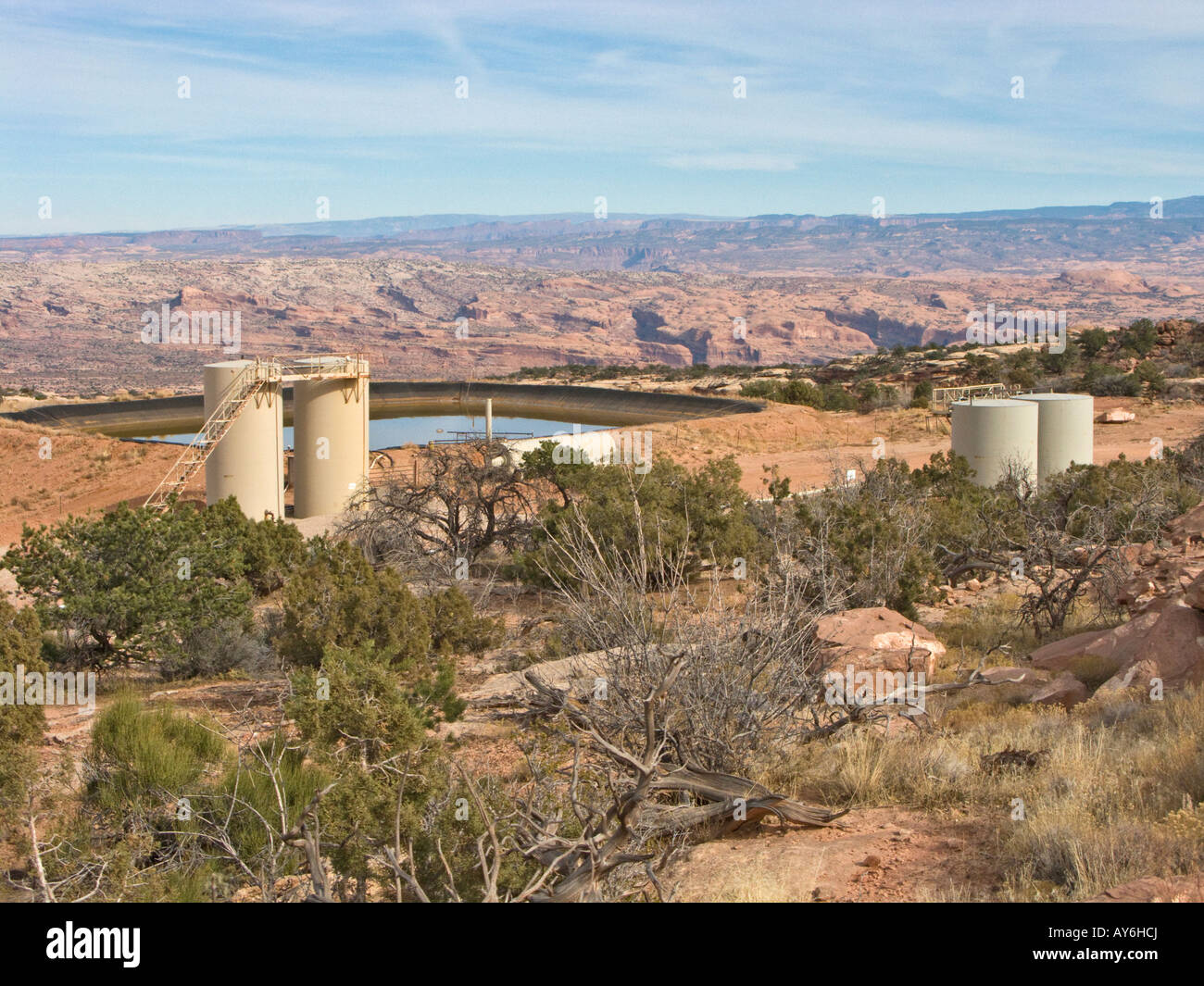 Oil well near Moab Utah Stock Photo - Alamy