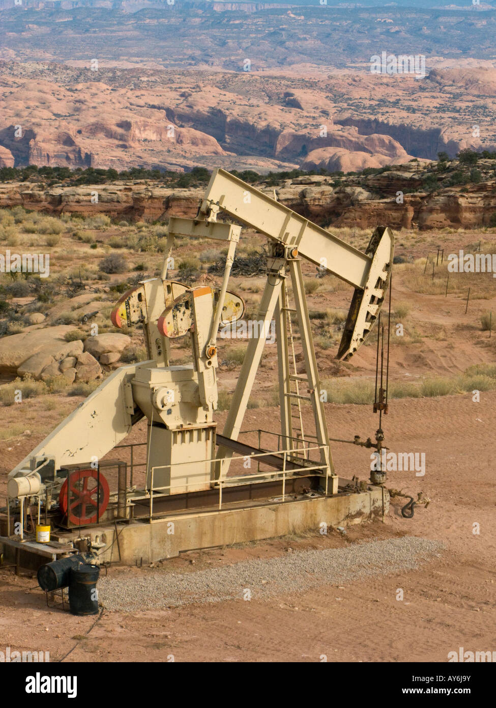 Oil well near Moab Utah Stock Photo - Alamy