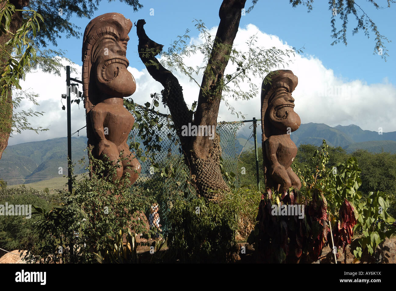 statues on Maui Hawaii Stock Photo - Alamy
