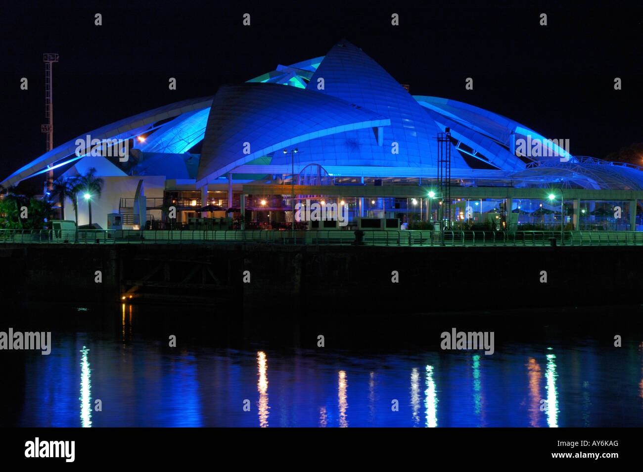 Opera Bay in Puerto Madero, Nightlife in the city of Buenos Aires Stock ...