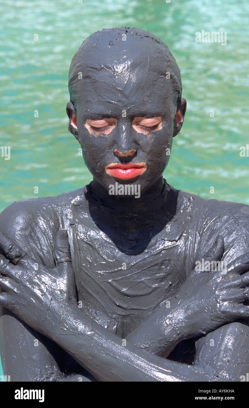 Spa Mud bath Stock Photo - Alamy