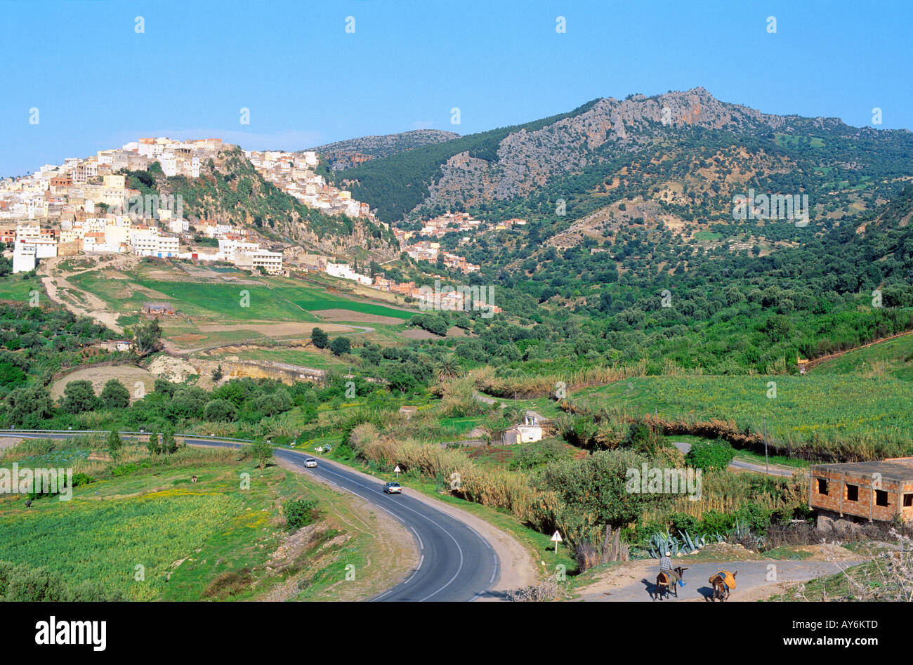 Morocco The Moyen Atlas Meknes Region Moulay Idriss Stock Photo - Alamy