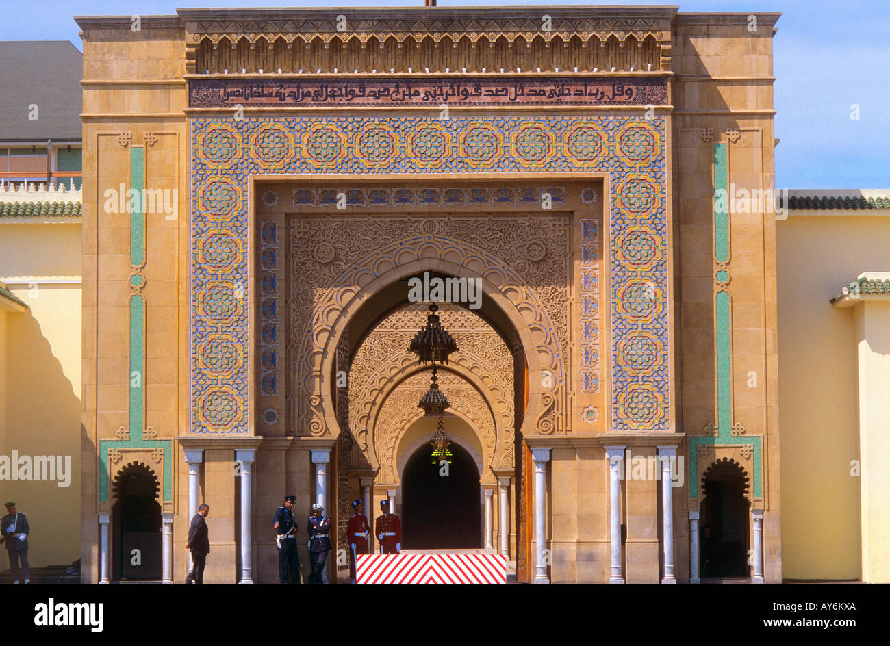 Entrance royal palace rabat morocco hi-res stock photography and images ...