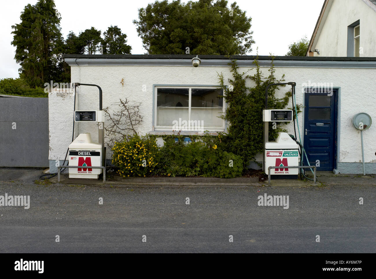 Petrol pumps outside a house in Butlerstown Co Waterford Ireland Stock ...