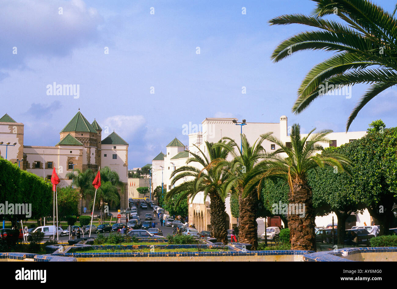 Morocco The Atlantic Coast Casablanca Habous District Stock Photo - Alamy