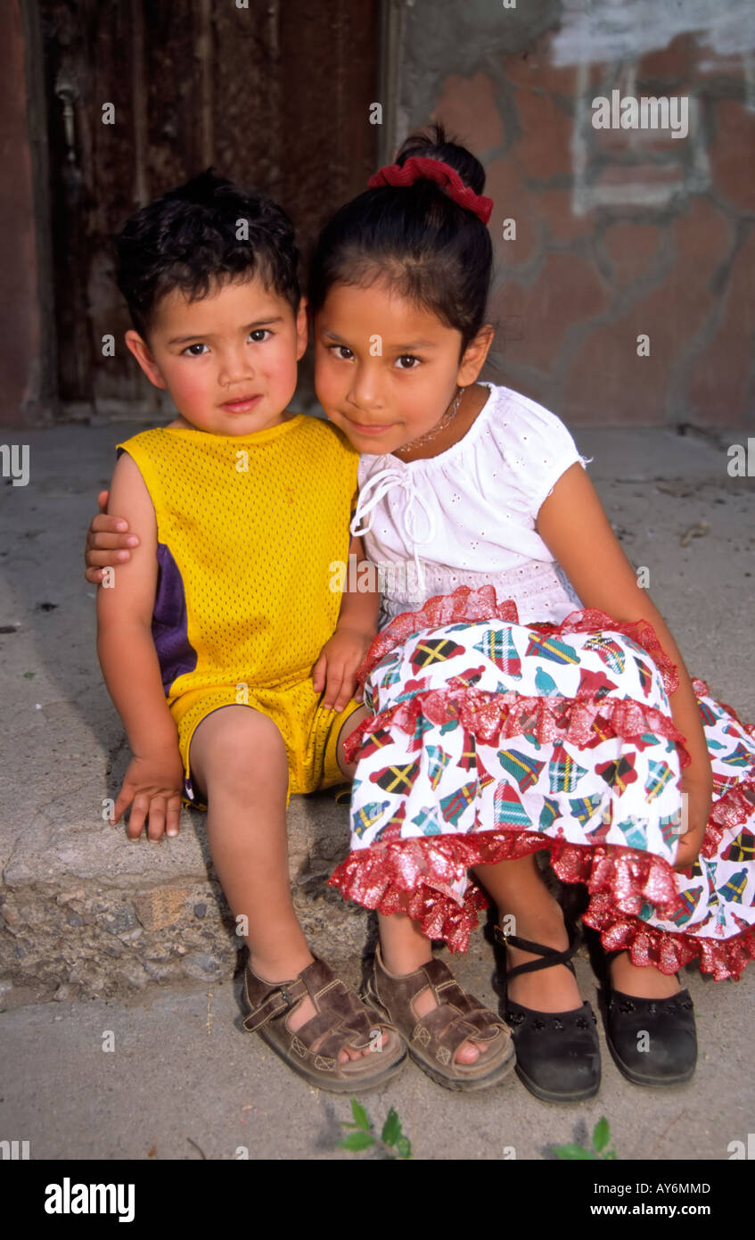 MR 0488 Hispanic brother and sister Xavier and Stephanie Zhane at the ...
