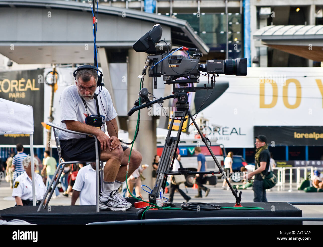 Recording Cameraman High Resolution Stock Photography and Images - Alamy