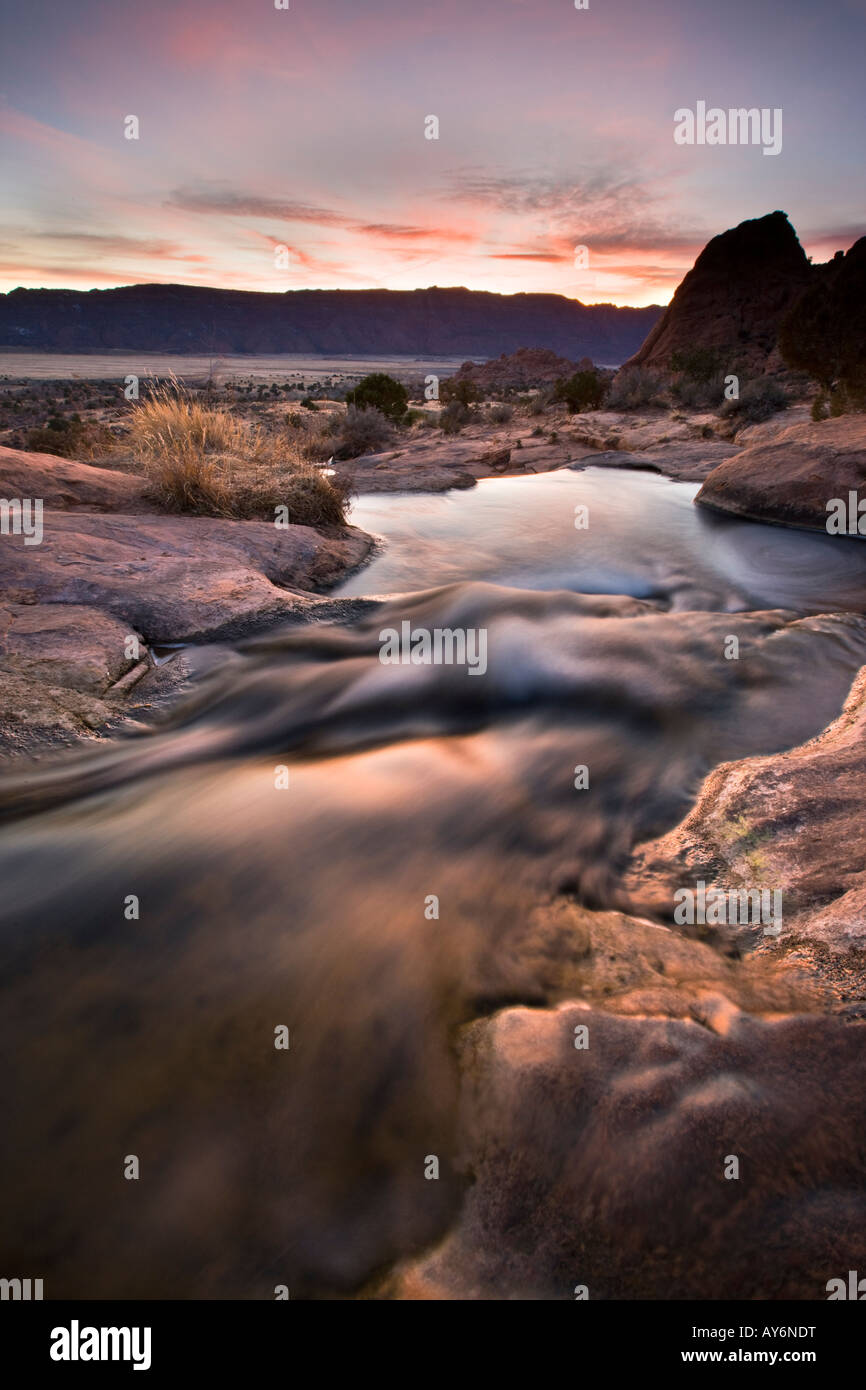 Stream near Kens Lake Moab Utah Stock Photo - Alamy