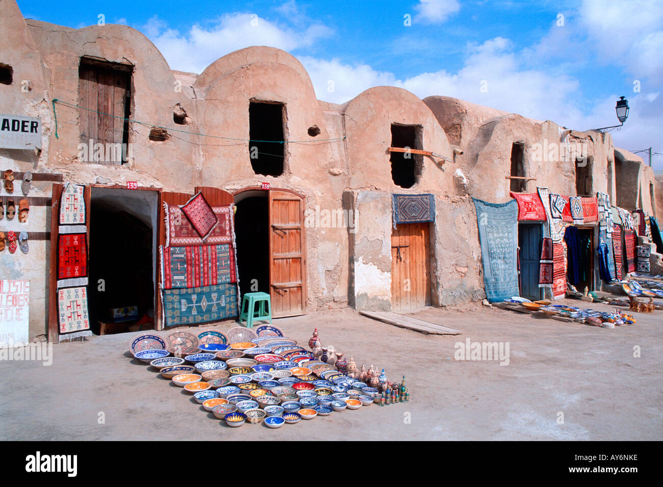 Tunisia The South Jebel Dahar Region Medenine Ksar de Ghorfas Stock ...