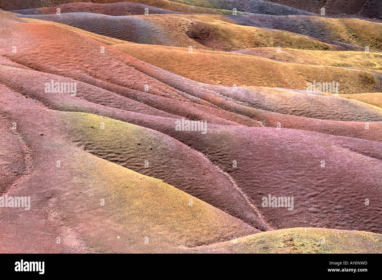 West Region, Chamarel, The seven colors earth, landscape, colored earth ...