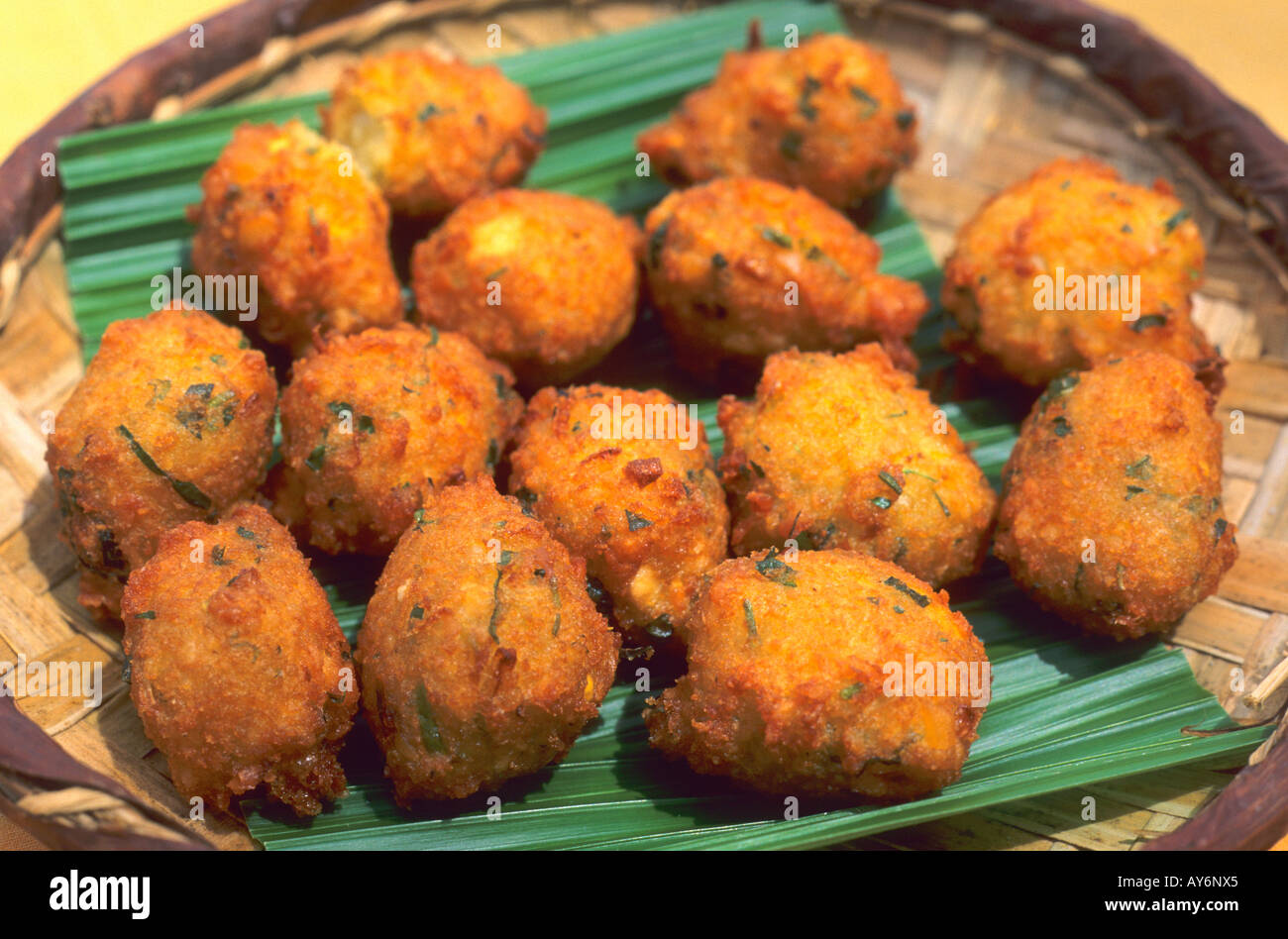Dish of spicy fritter hi-res stock photography and images - Alamy