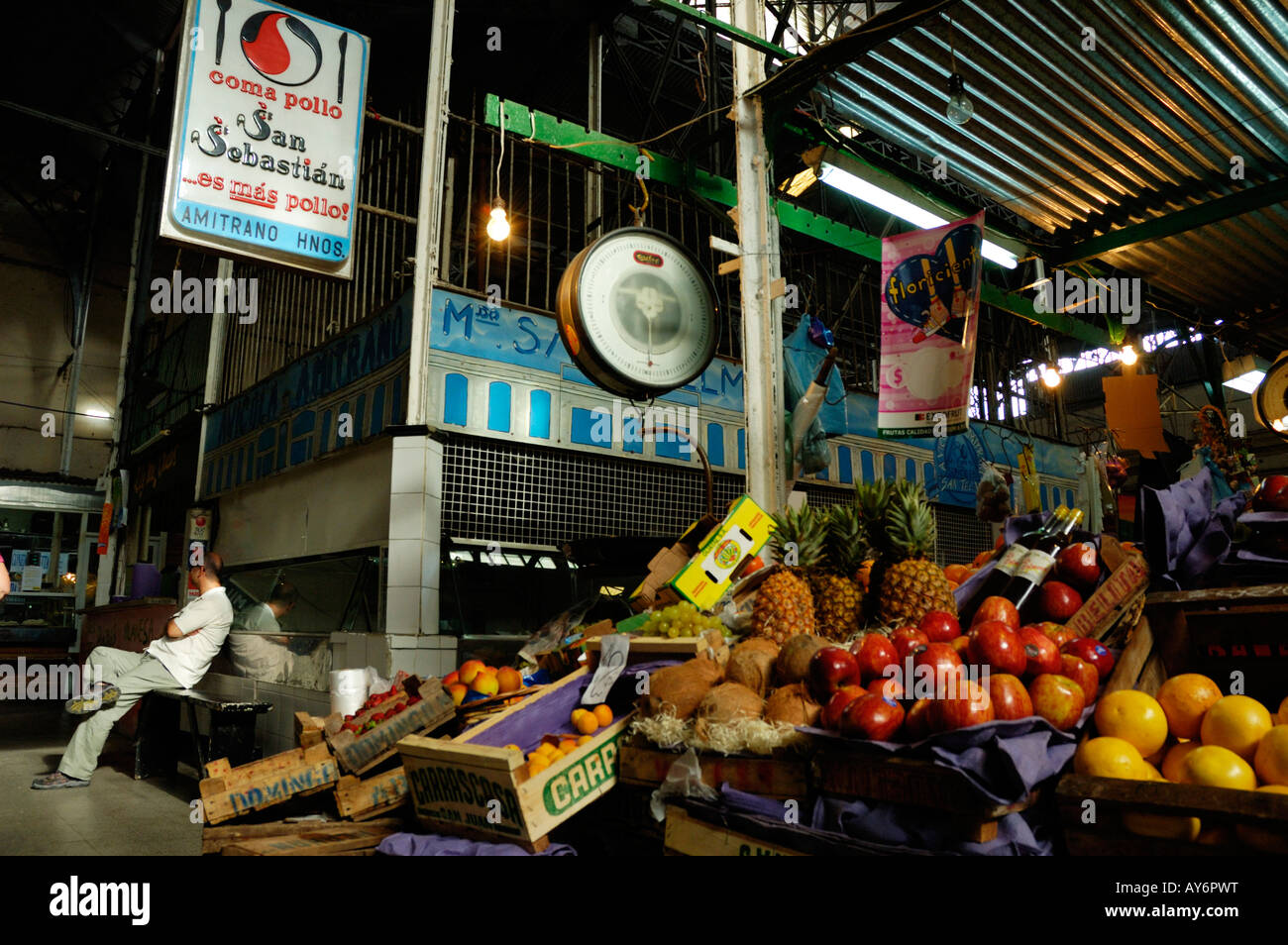 San Telmo Market Interior view, Neighbourhood of San Telmo in Old ...