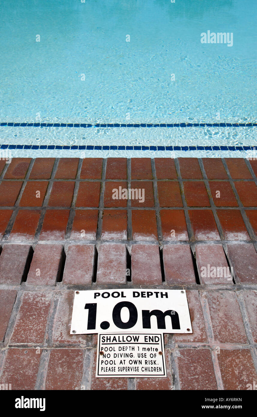 Shallow Pool Sign