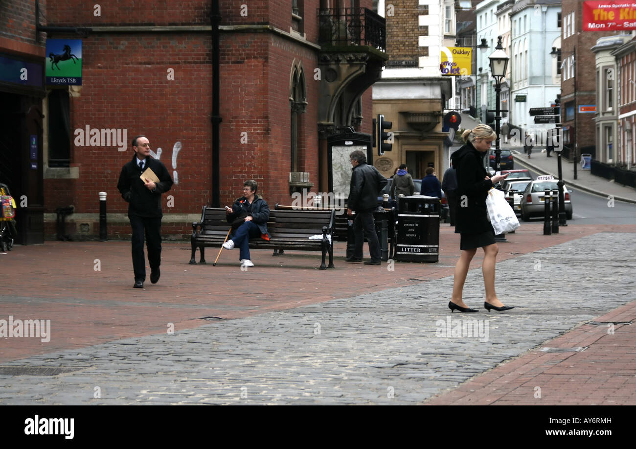 Typical english high street hi-res stock photography and images - Alamy