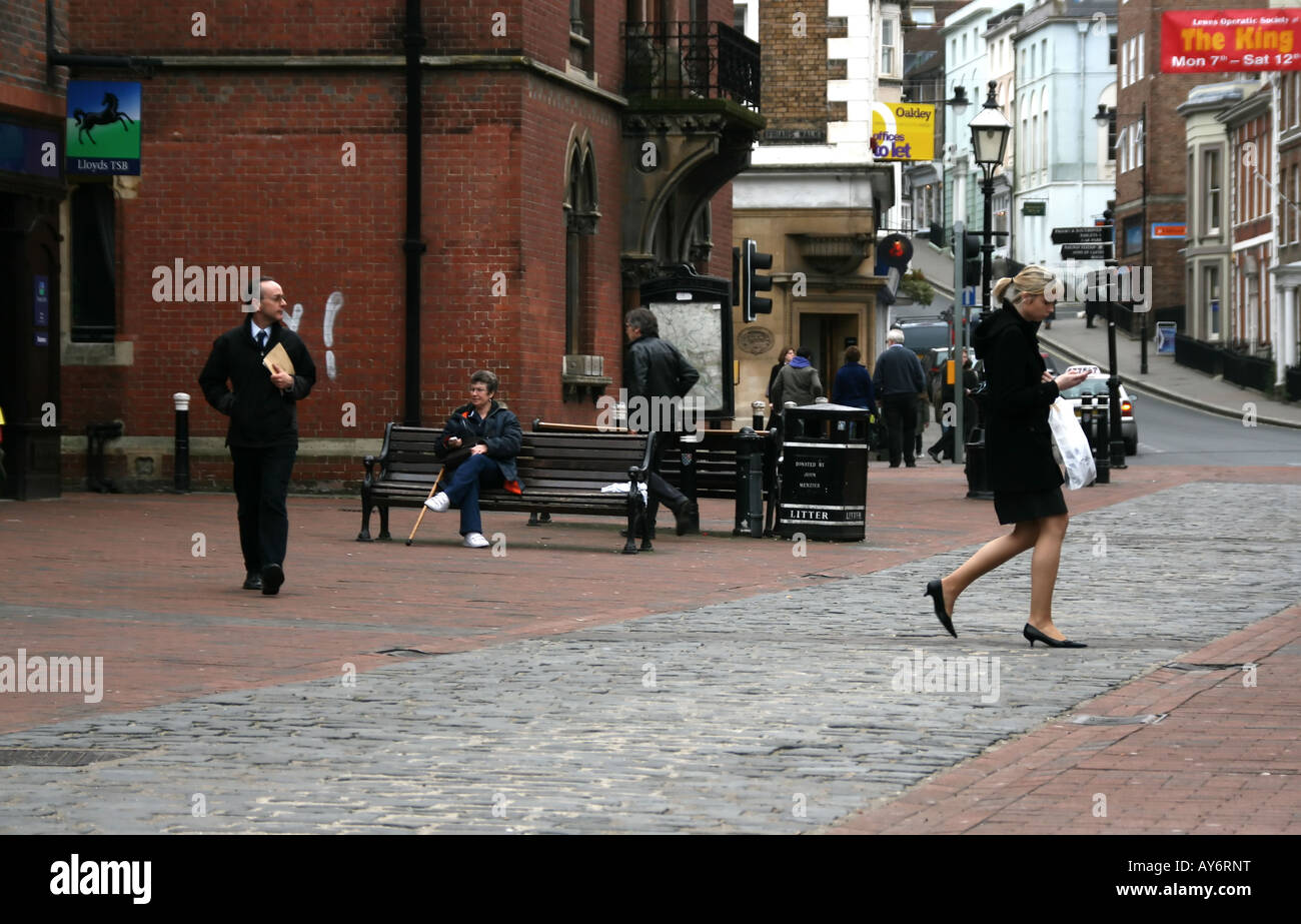 Typical english high street hi-res stock photography and images - Alamy