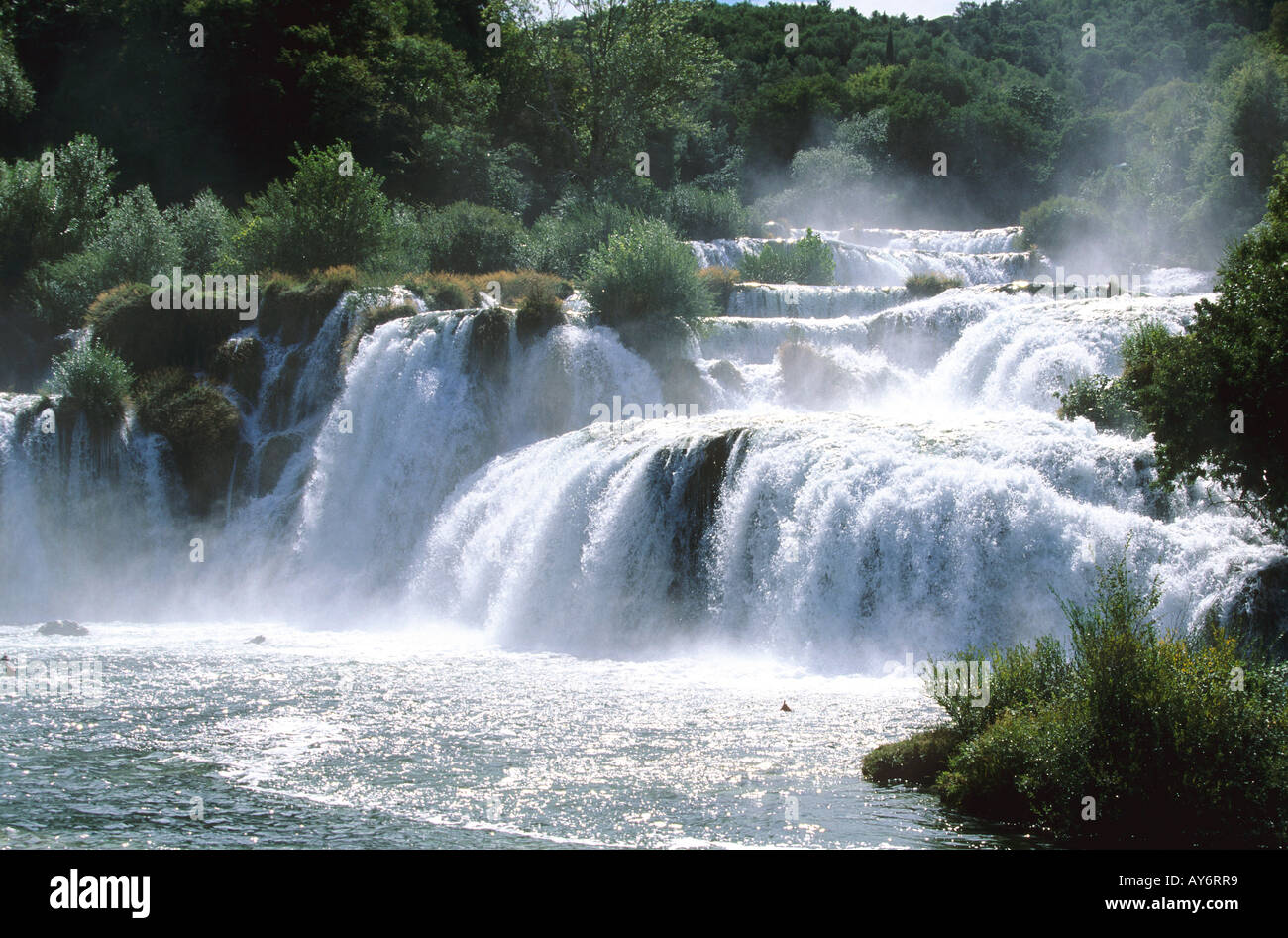 Croatia Parc national Krla Cascade Skradin Stock Photo - Alamy