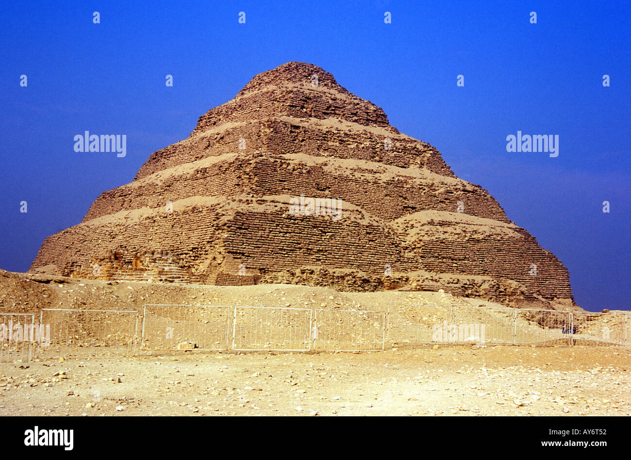 Djoser's step Pyramid of Zoser Sakkara Saqqara Saqqarah Cairo Arab ...
