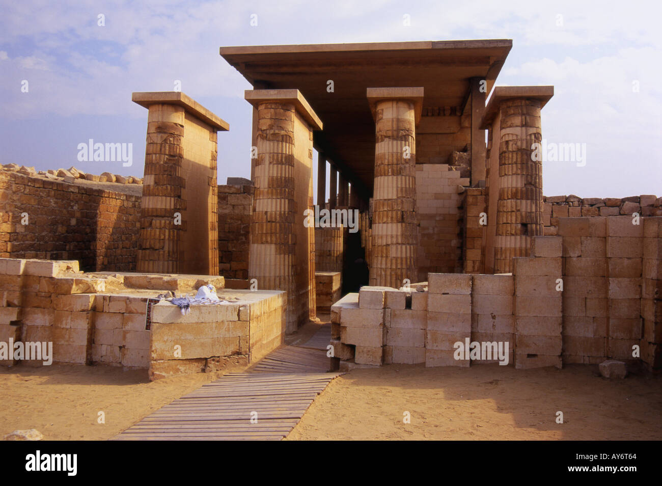 Djoser's Funerary Complex of Zoser Sakkara Saqqara Saqqarah Cairo Arab Republic of Egypt ...