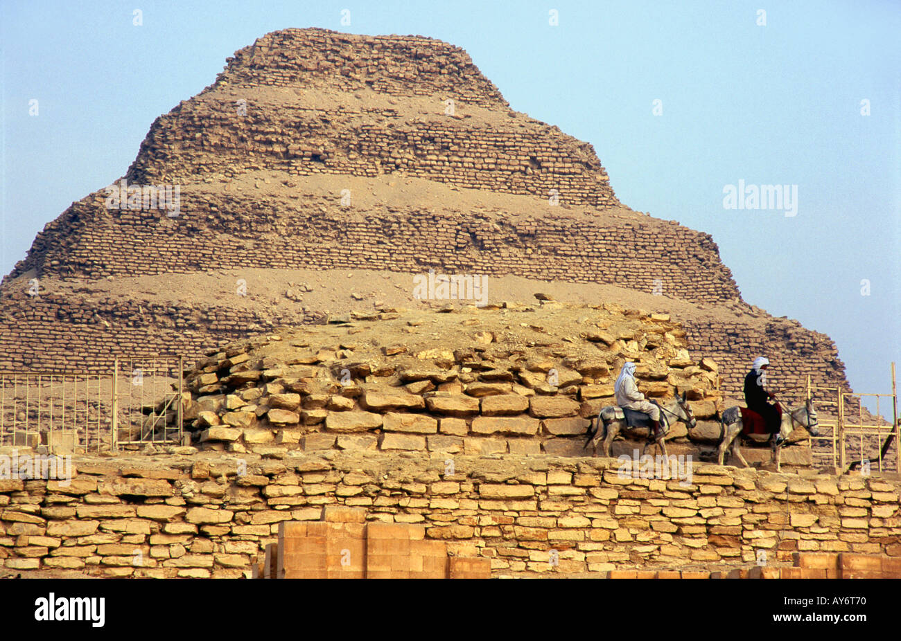 Djoser's step Pyramid of Zoser Sakkara Saqqara Saqqarah Cairo Arab ...
