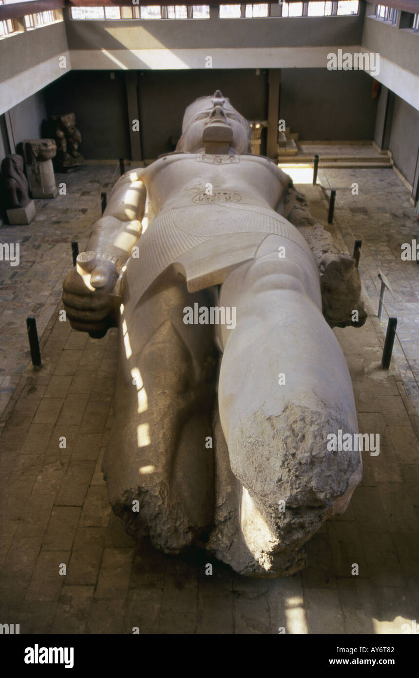 Colossal statue of Ramses II Memphis Cairo Arab Republic of Egypt ...