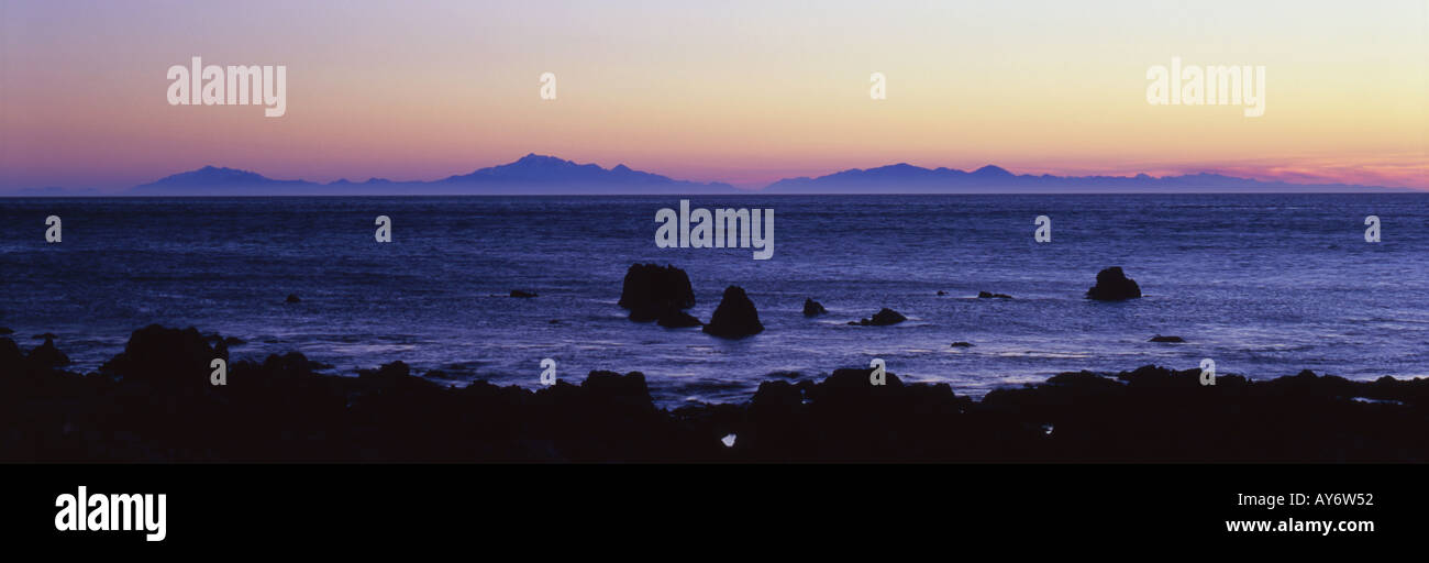 The Cook Strait and View of the South Island at Sinclair Head North ...
