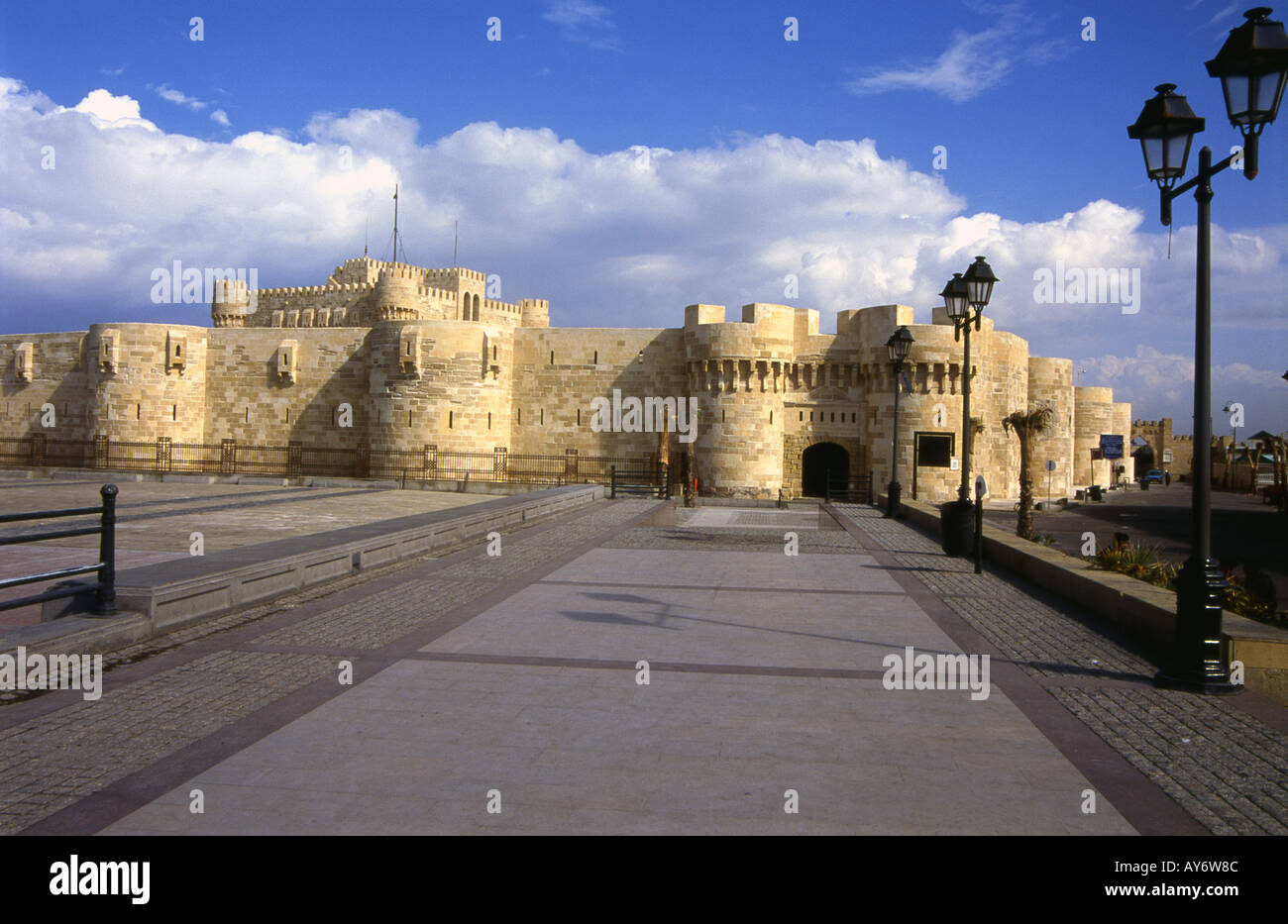 Fort Qaitbey Citadel Mediterranean Sea Alexandria Arab Republic of ...