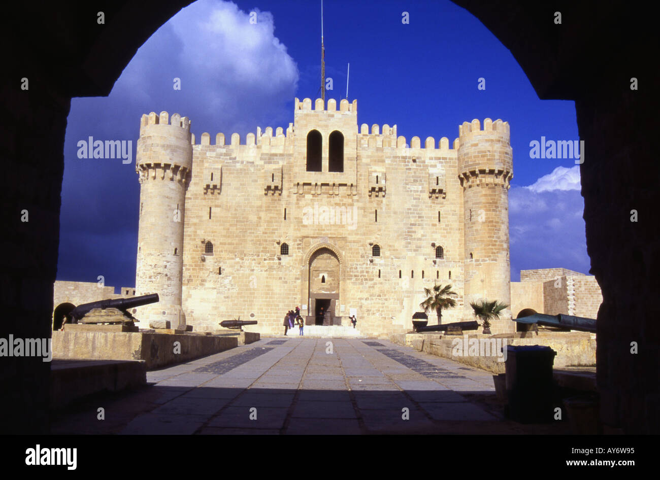 Characteristic View of Fort Qaitbey Citadel Mediterranean Sea ...