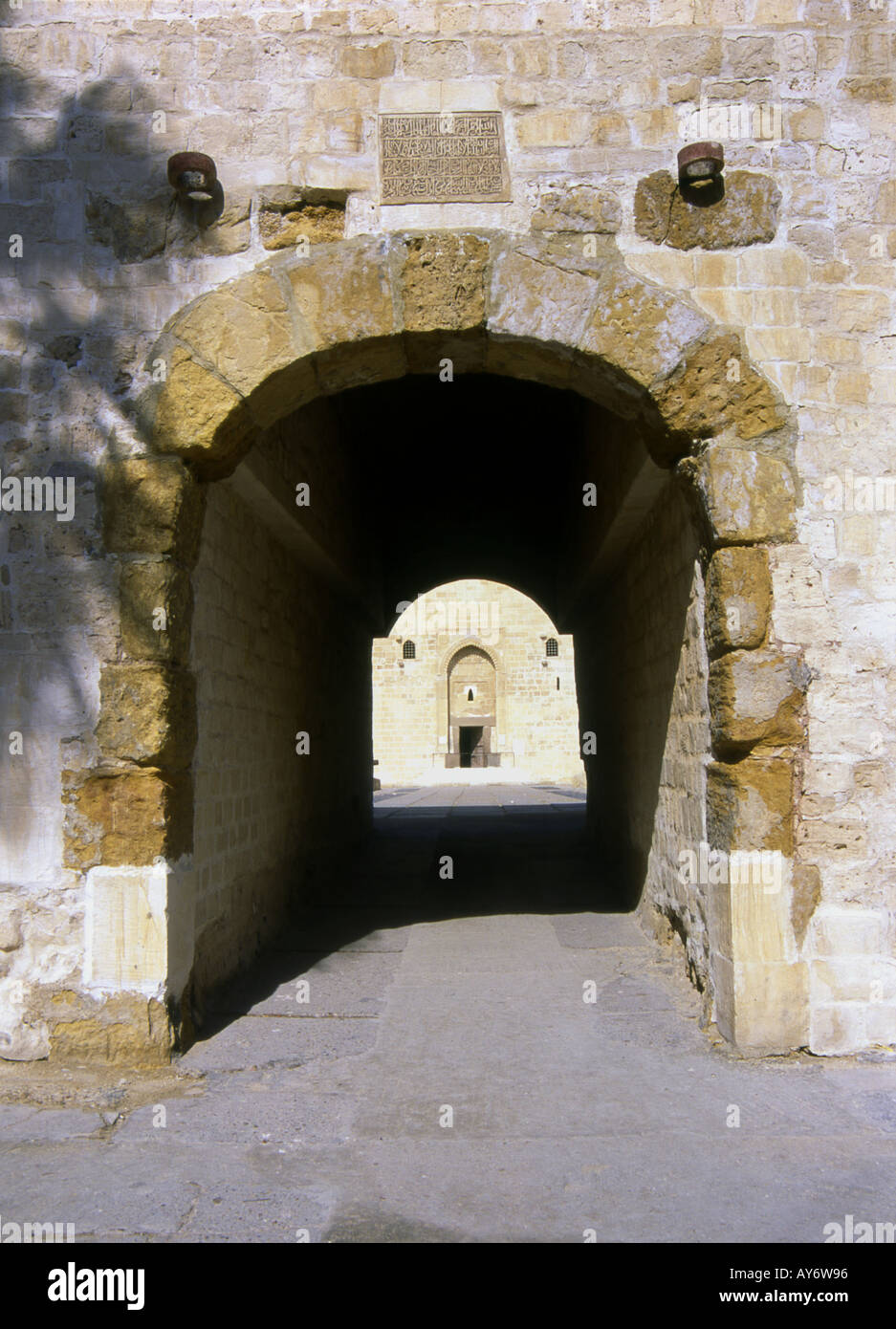 Detailed View of Fort Qaitbey Citadel Mediterranean Sea Alexandria Arab ...