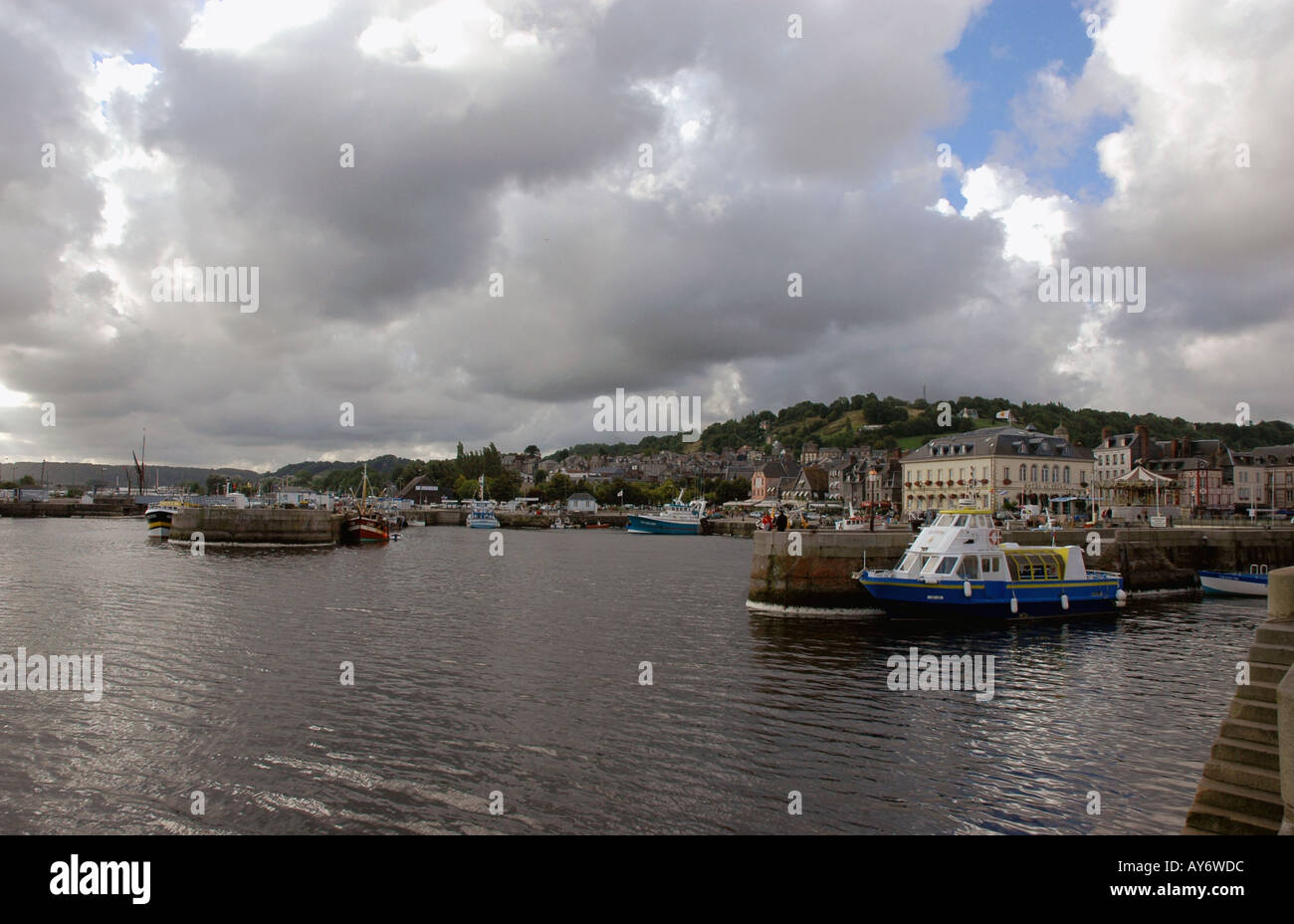 Panoramic View of Honfleur English Channel La Manche Normandy North ...
