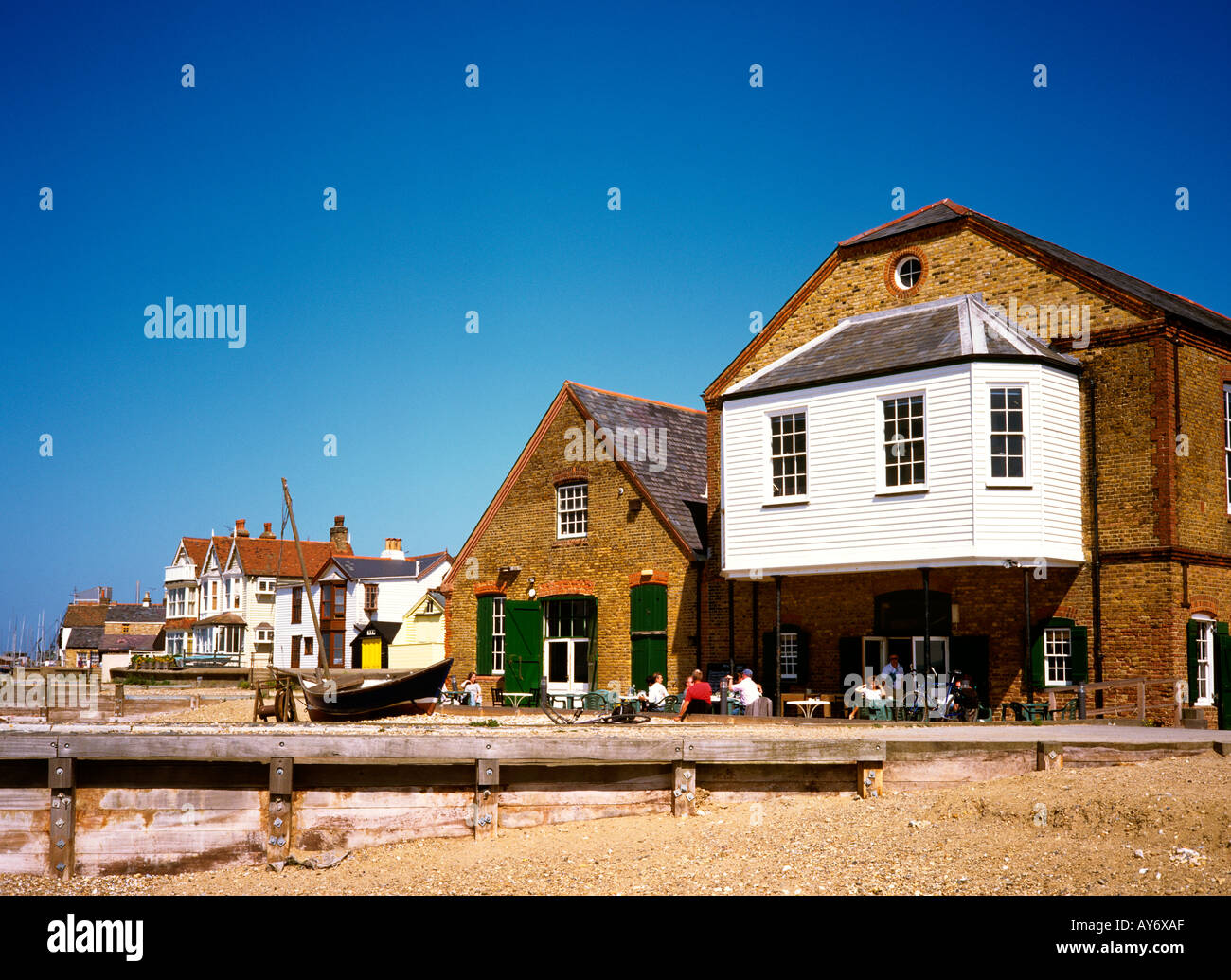 This attractive southern england fishing coastal town hi-res stock ...