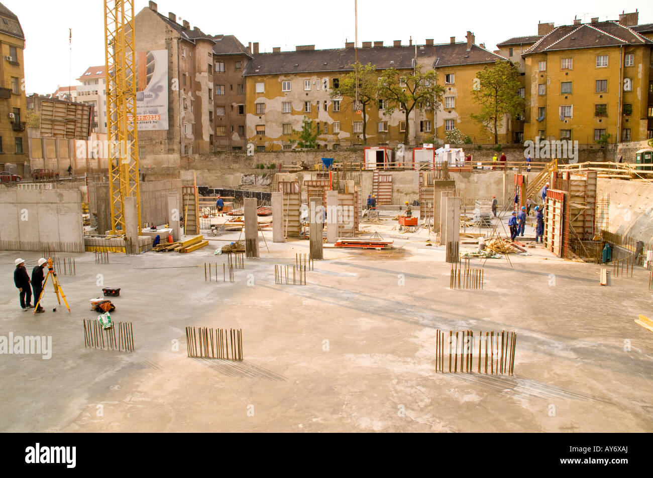 Construction work in Budapest, Hungary Stock Photo - Alamy