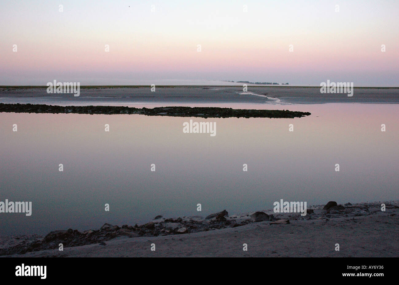 Panoramic View of Mont Mount Saint Michel Bay Normandy English Channel ...