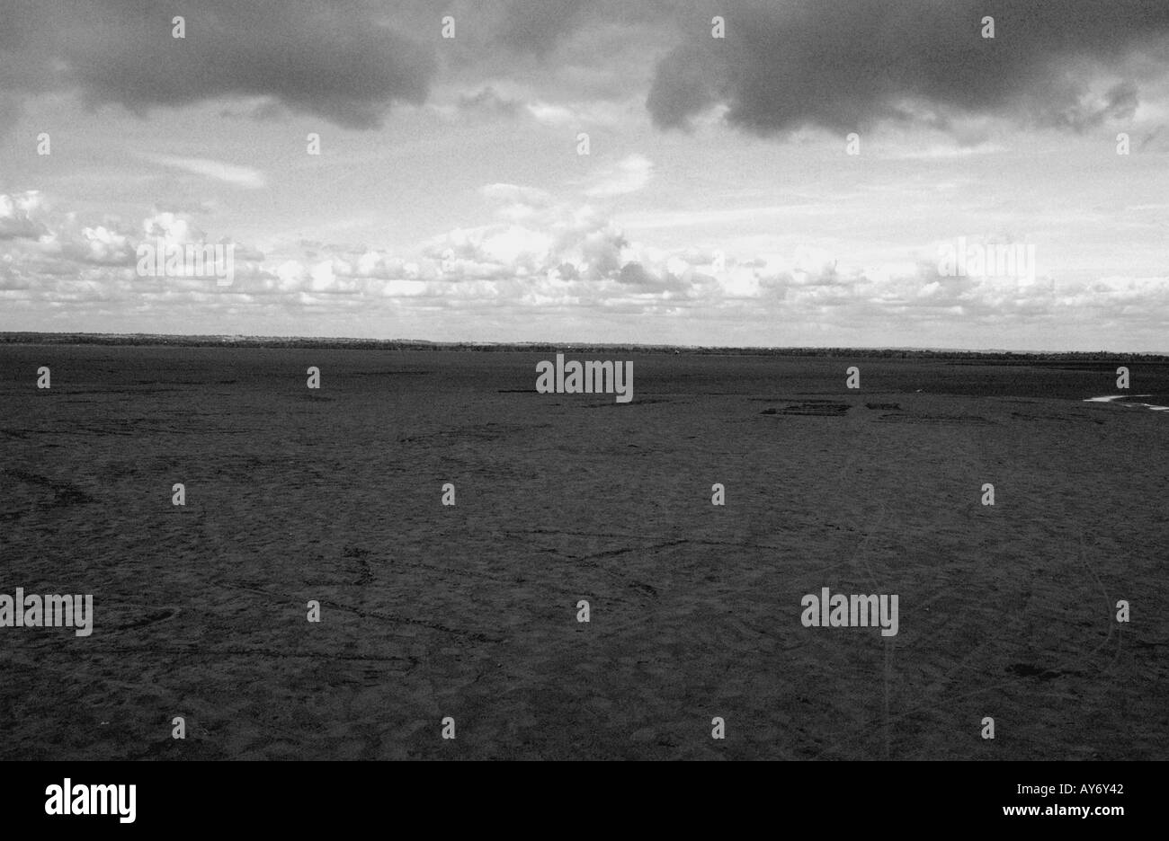 Sandbanks beach view Black and White Stock Photos & Images - Alamy