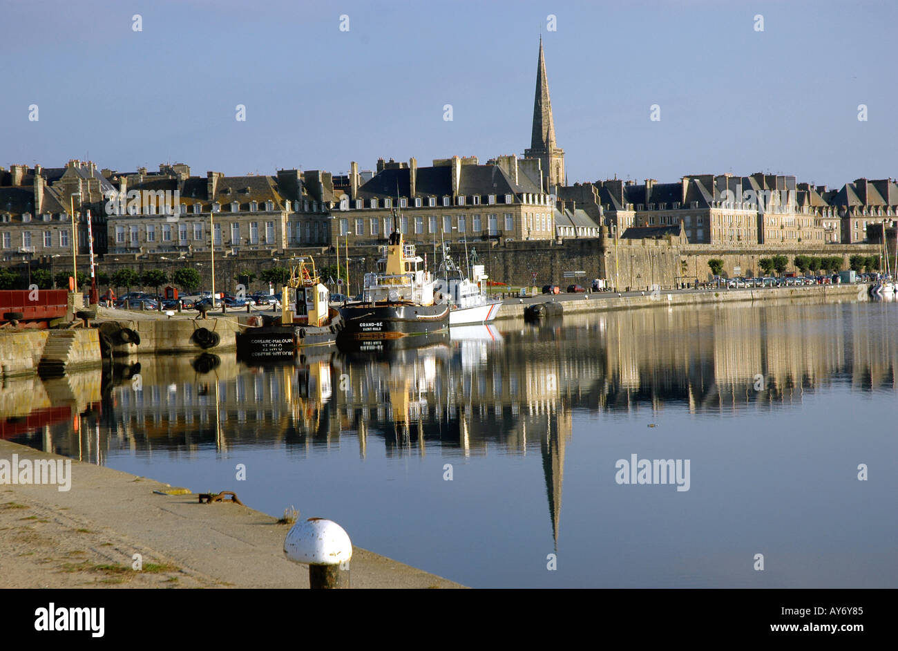Panoramic View of Saint Malo Sant Maloù Breton Brittany English Channel ...