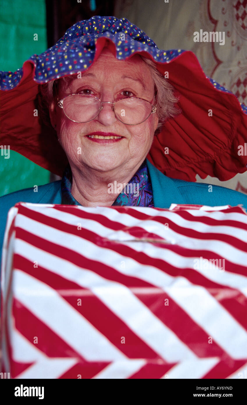 MR 561 Nelda Bailey presents a gift at the Mayfair celebration in ...