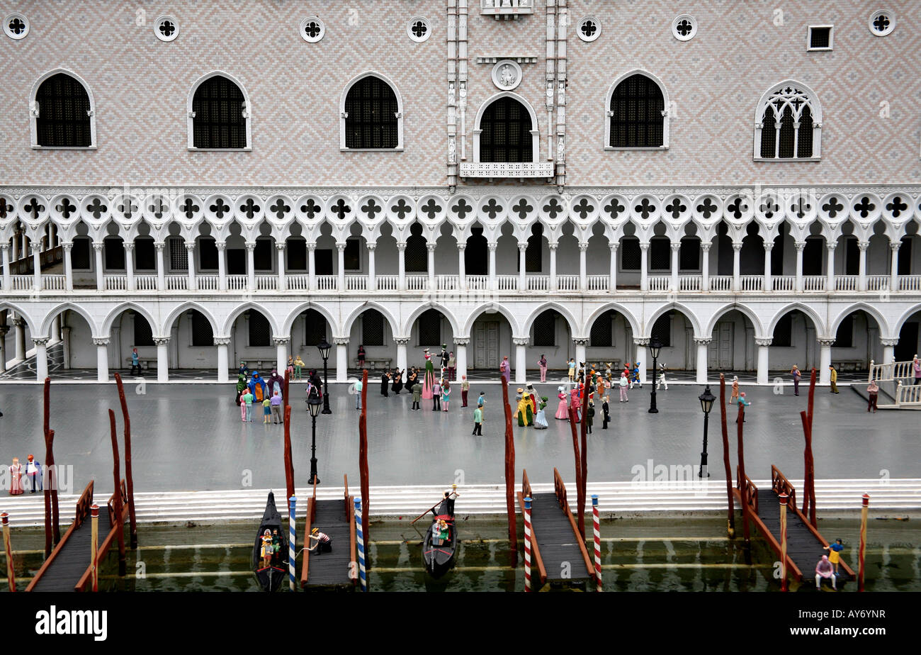 Venice scene in Mini-Europe model village in Belgium Stock Photo - Alamy