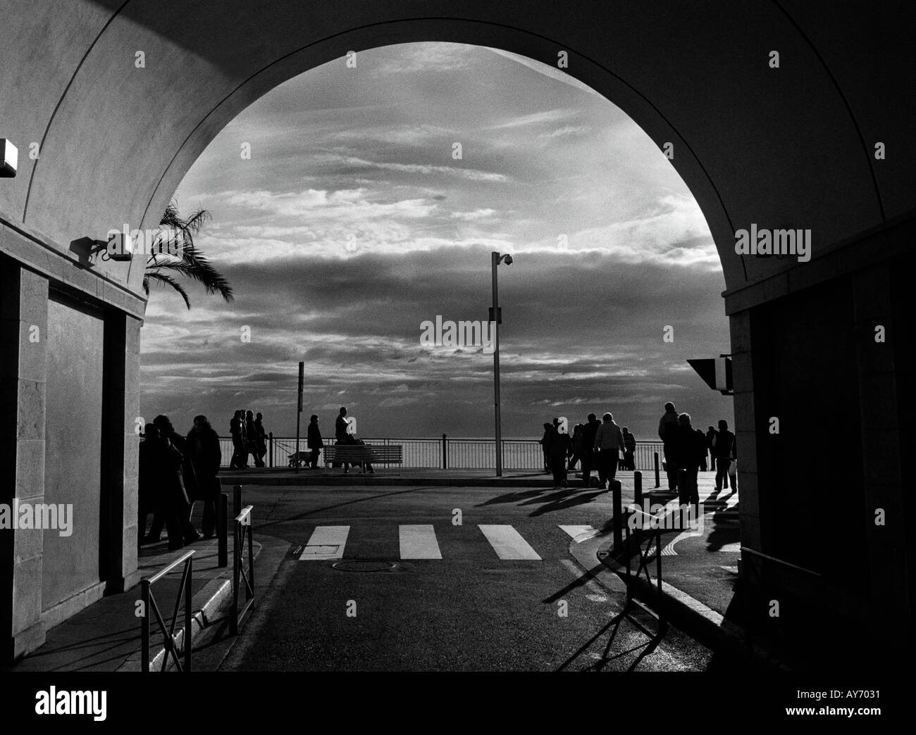 arch at Nice sea front France Stock Photo - Alamy