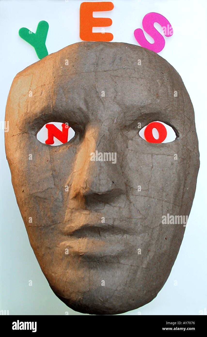 Conceptual image indicating confusion and contradiction Stock Photo - Alamy