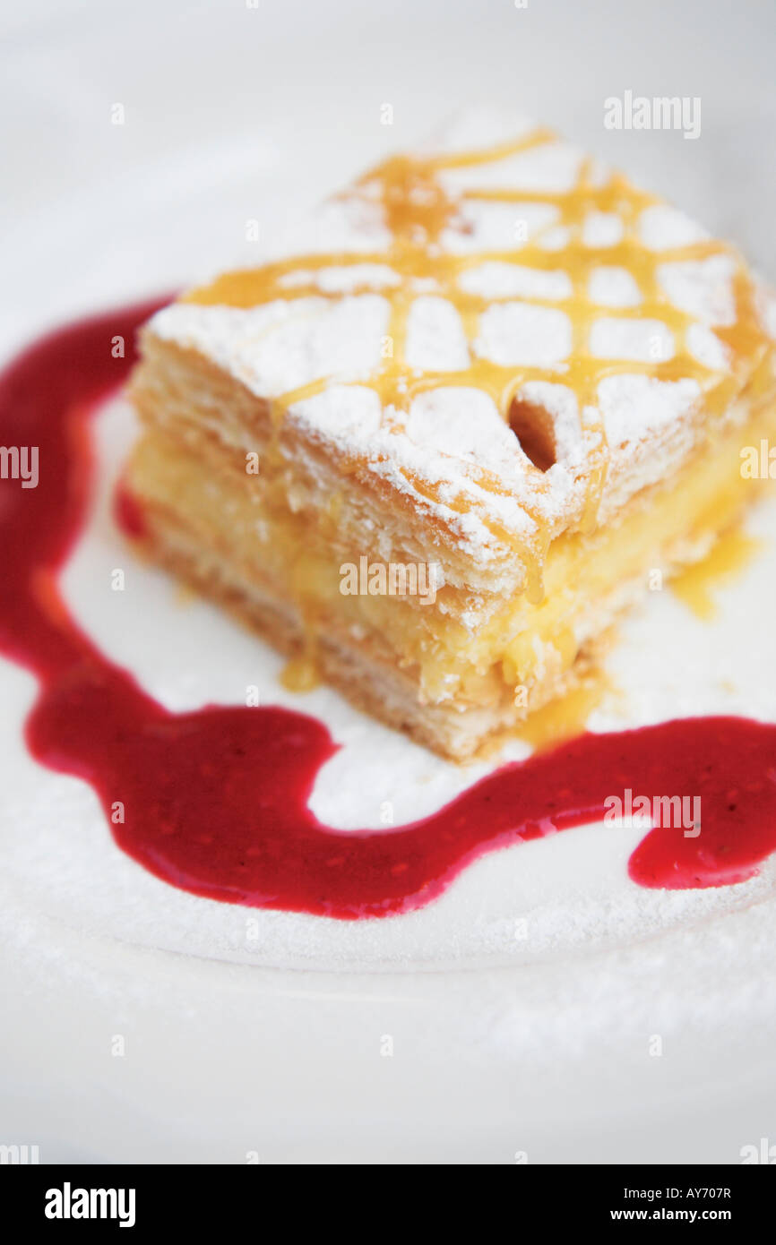 Classic Napoleon French Pastry Stock Photo - Alamy