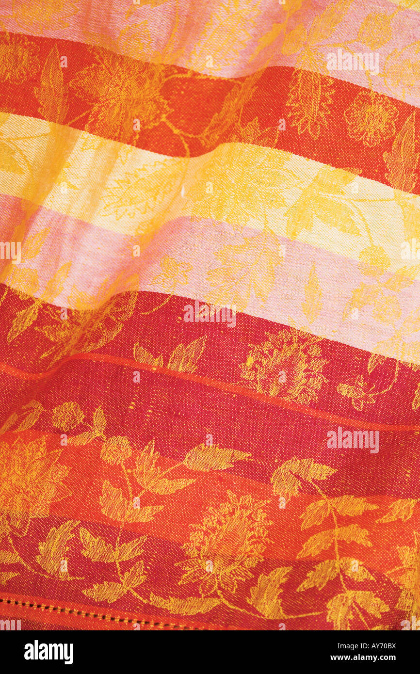 Textiles Hanging in Street Market Stock Photo - Alamy