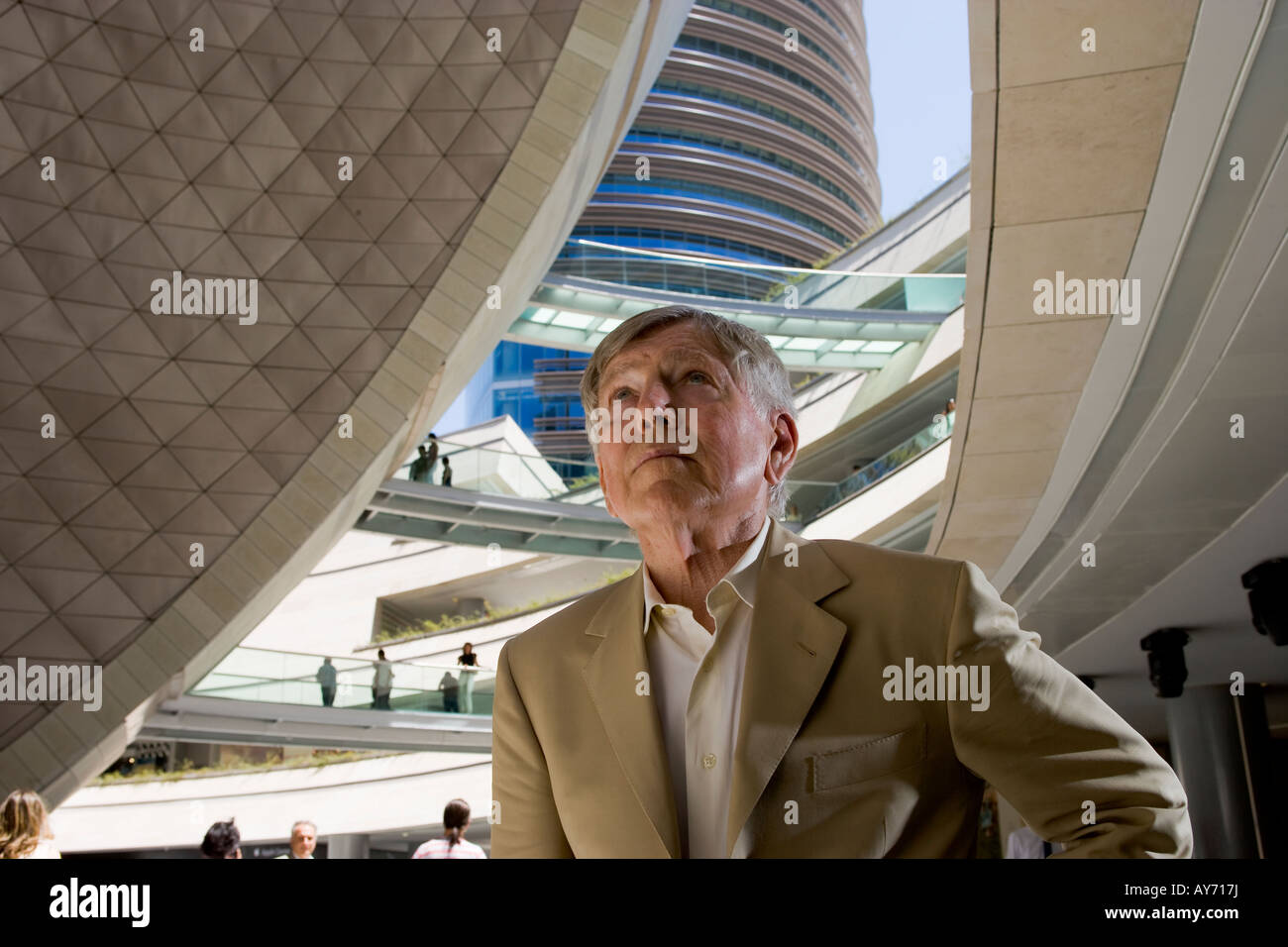 Jon Jerde head of the architectural design company Kanyon shopping mall ...