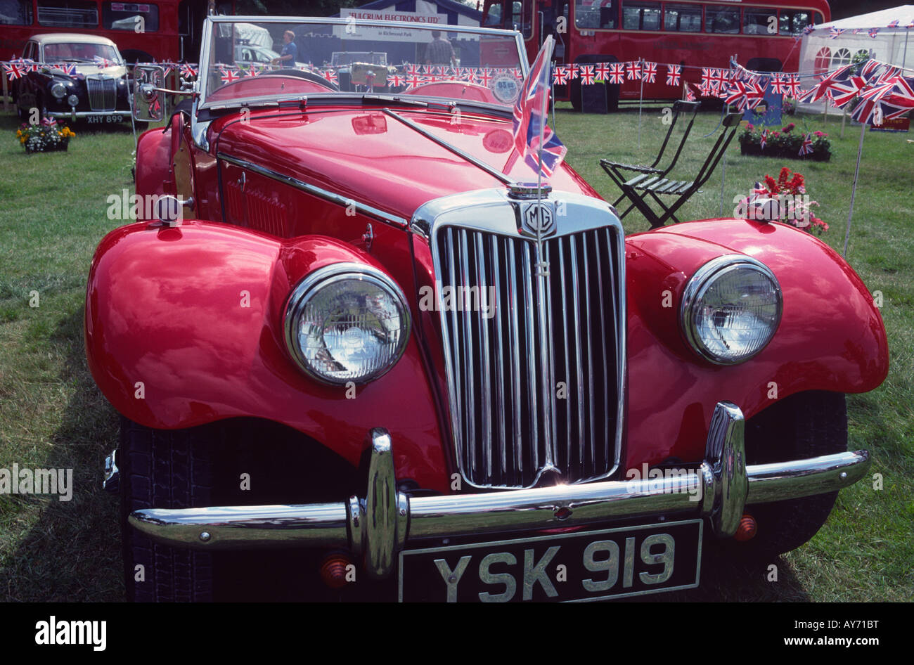 Classical red car Stock Photo - Alamy
