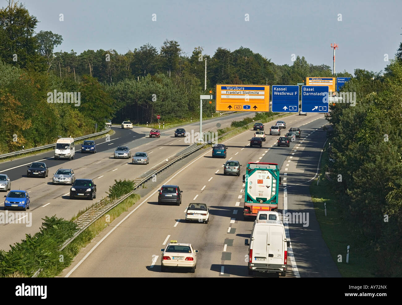 Autobahn near Frankfurt Germany Europe Stock Photo - Alamy